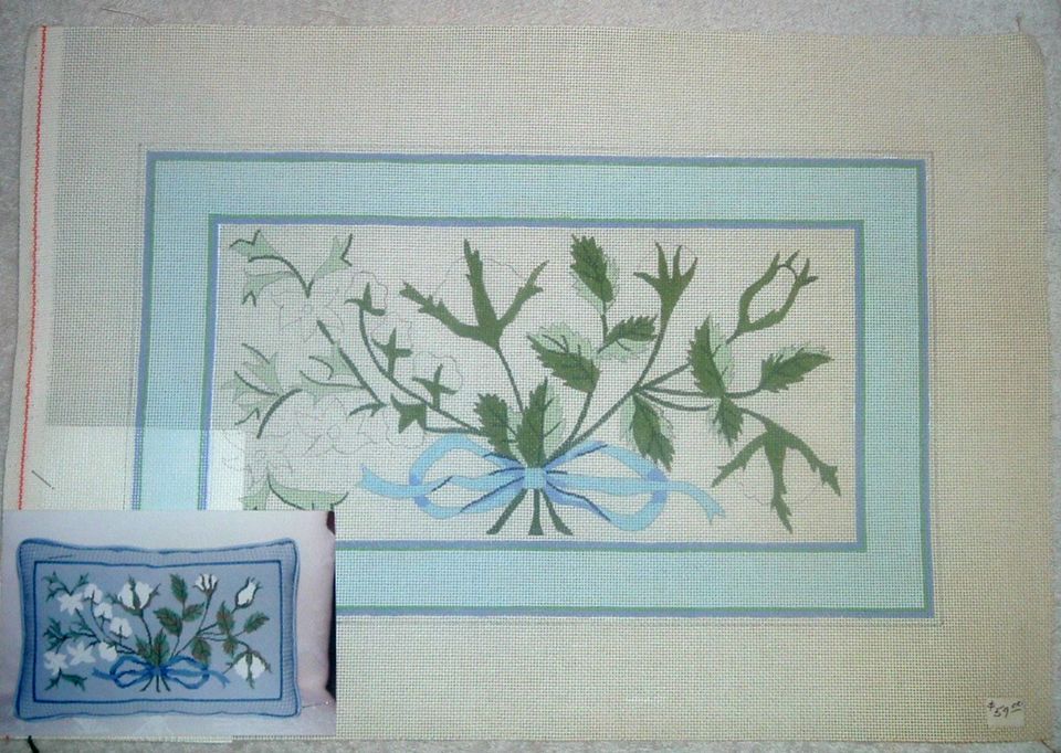 Historic Charleston "Cotton Bolls" Low Country Bouquet Needlepoint ...