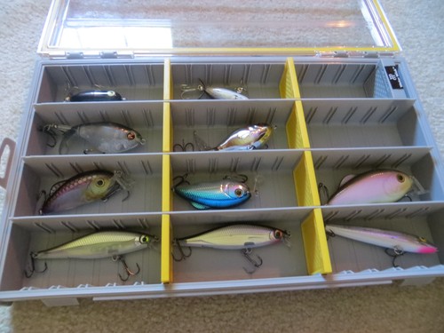 Plano EDGE 3700 Premium Standard Tackle Utility Box w/ 10 Crankbaits | eBay