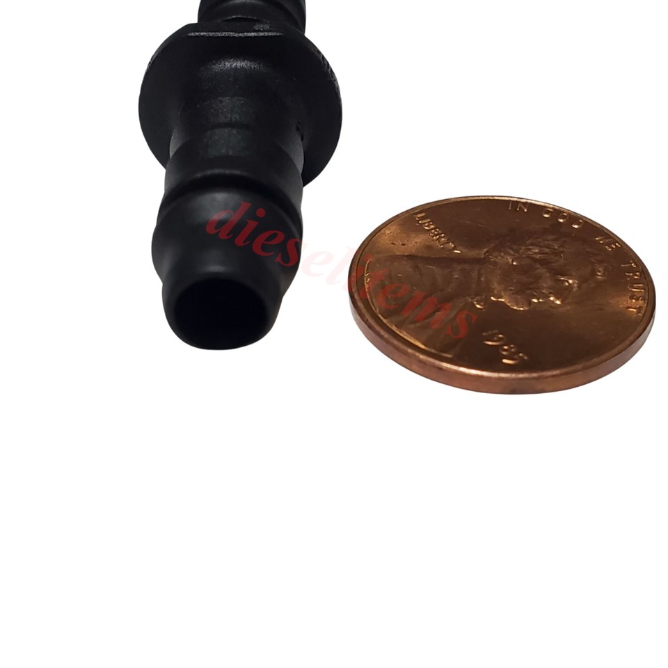 Fuel Line Splice connector fits 6mm or 1/4" rubber line for gas, water ...