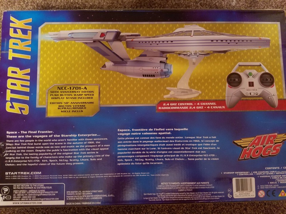 Star Trek Air Hogs Remote Control U.S.S. - NEW w/ bonus Airplane remote ...