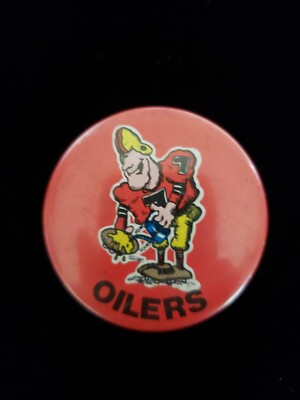 1972 FOOTBALL PIN BUTTON HOUSTON OILERS SAY IT WITH BUTTONS NFL | eBay