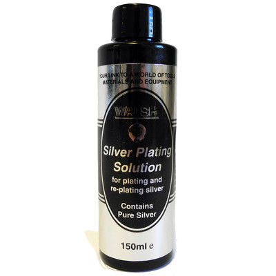 ORIGINAL SILVER PLATING SOLUTION 150ml METALS WITH REAL SILVER (sheffco ...