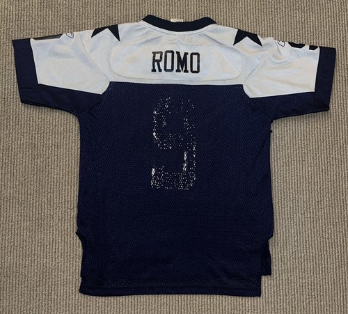 Dallas Cowboys Tony Romo Reebok Throwback Jersey Yth M Numbers Faded | eBay