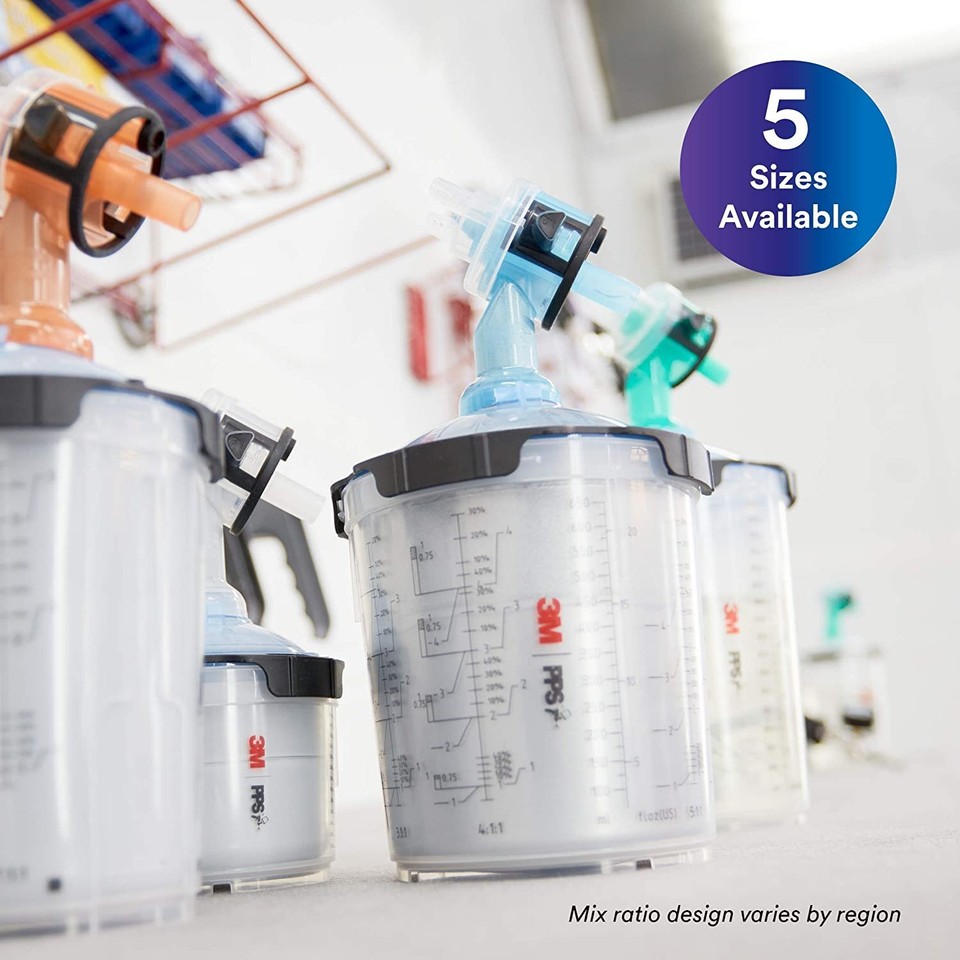 3M PPS 2.0 Paint Spray Gun System Refill Kit with Lids and Liners ...