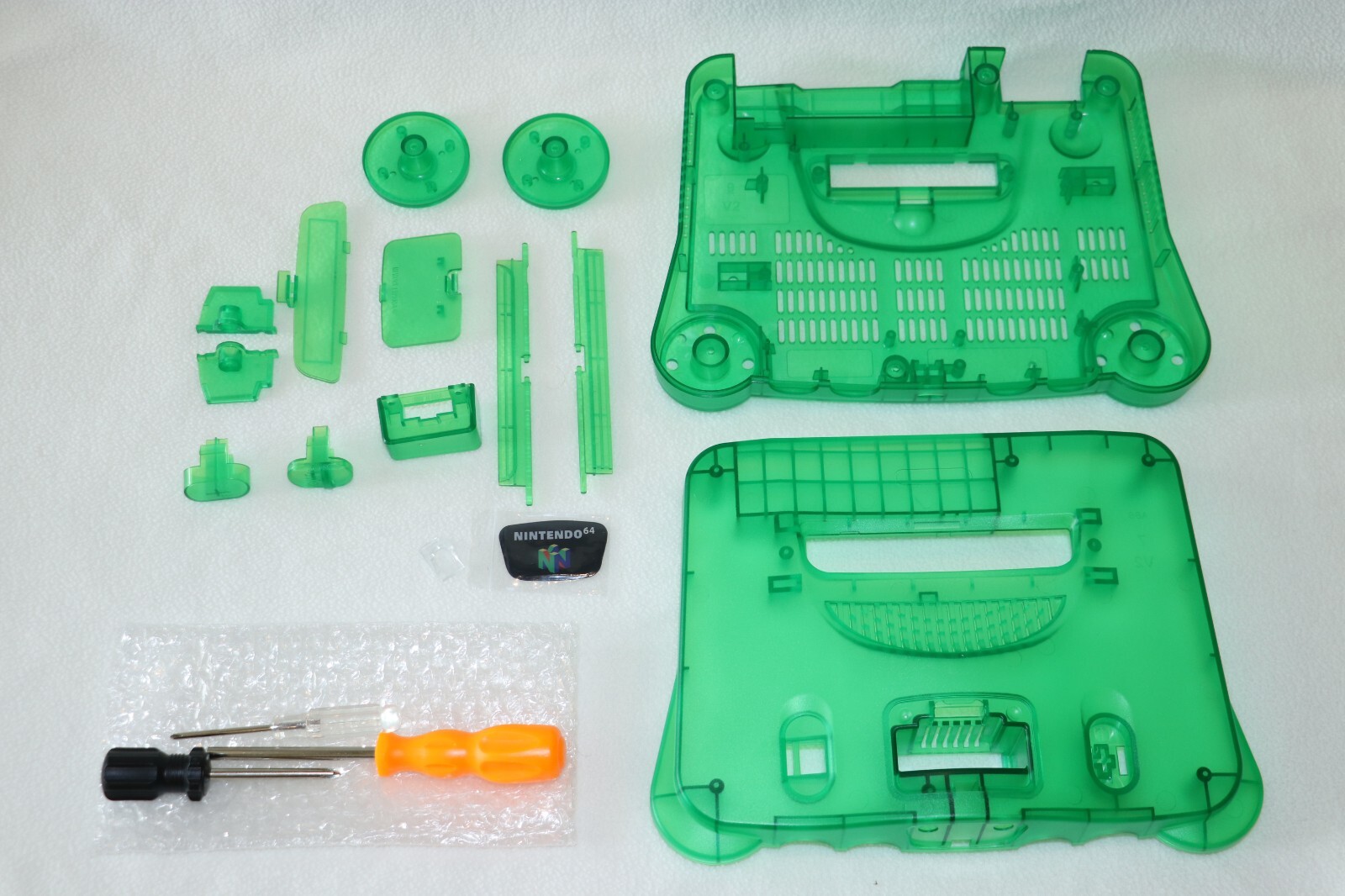 N64 REPLACEMENT TRANSLUCENT SHELL CASE HOUSING Nintendo 64 + TOOLS US ...