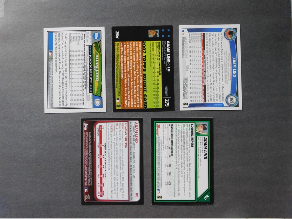 Adam Lind 5 Card Lot W/ROOKIE!!! | eBay