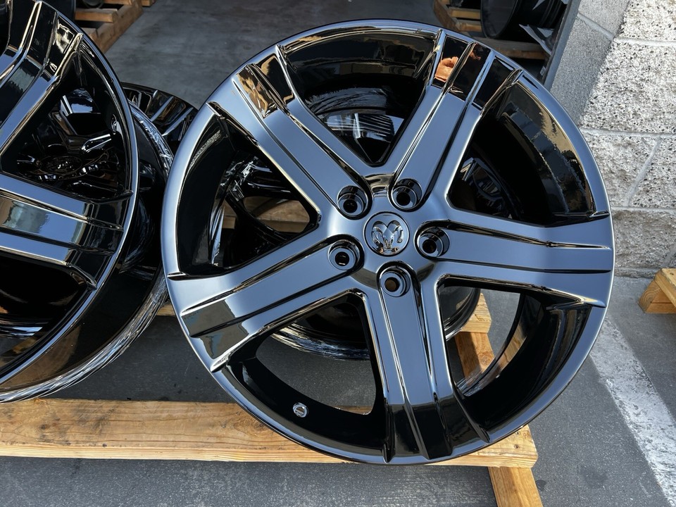 22” Dodge Ram RT 1500 Factory OEM Original Stock Black Wheels Rims ...