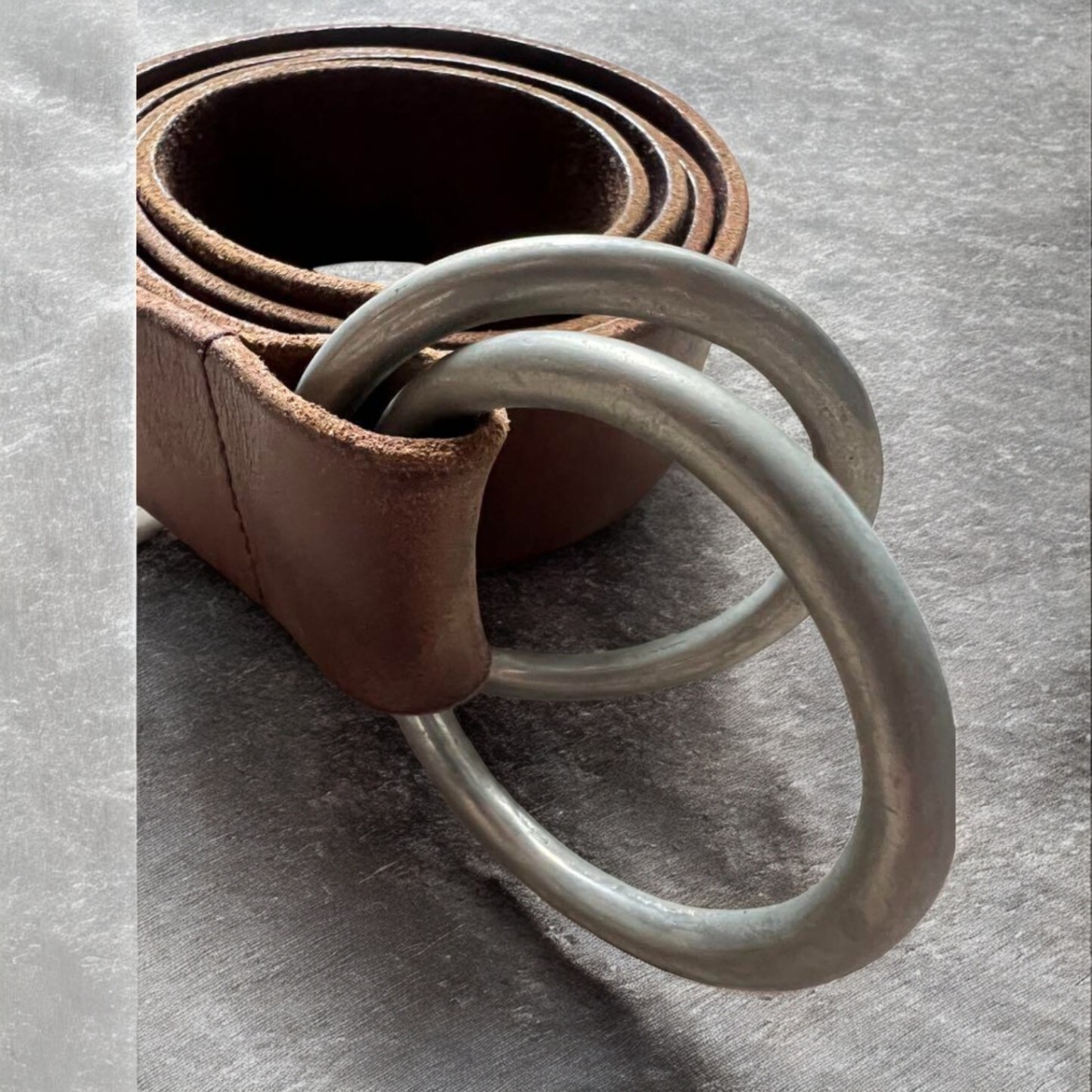 1993 RRL Ralph Lauren Double Ring Belt Made In Englan… - Gem