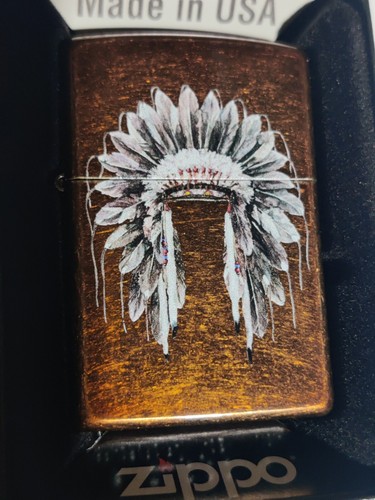 Zippo lighter Indian Toffee new in original labeled box | eBay