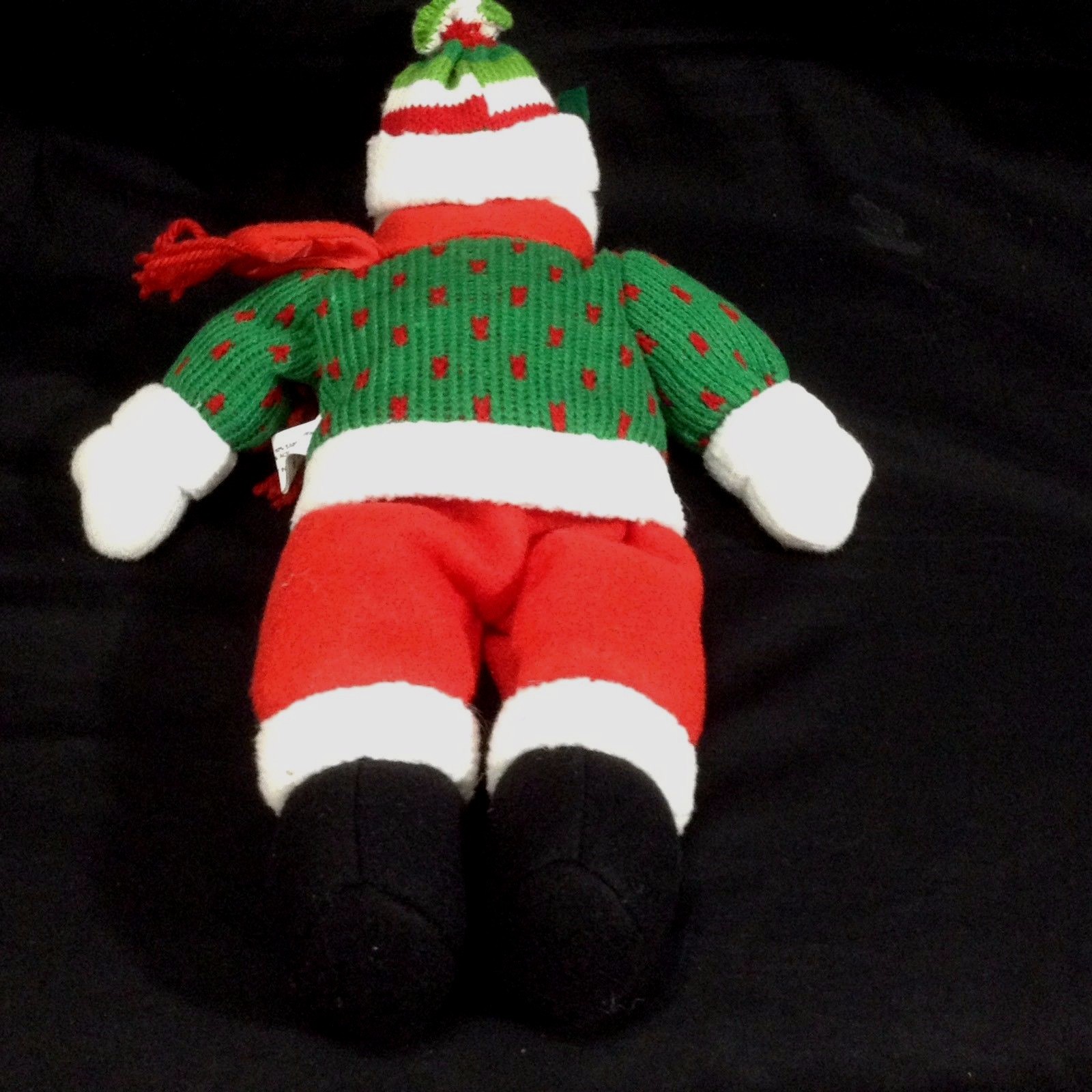 Snowman Plush Stuffed 12" Shelf Sitter Christmas Holiday Sweater Scarf ...