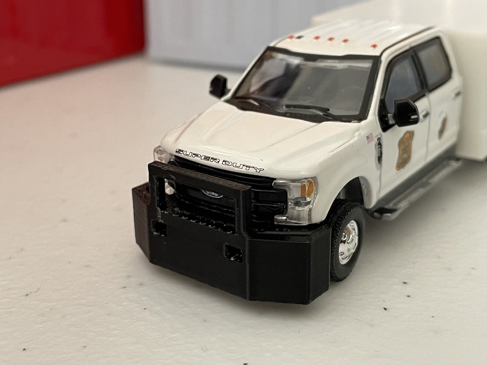 2X 3D Print AddOn Push Bumper Gril for 1/64 Greenlight 2019 2017 Ford ...