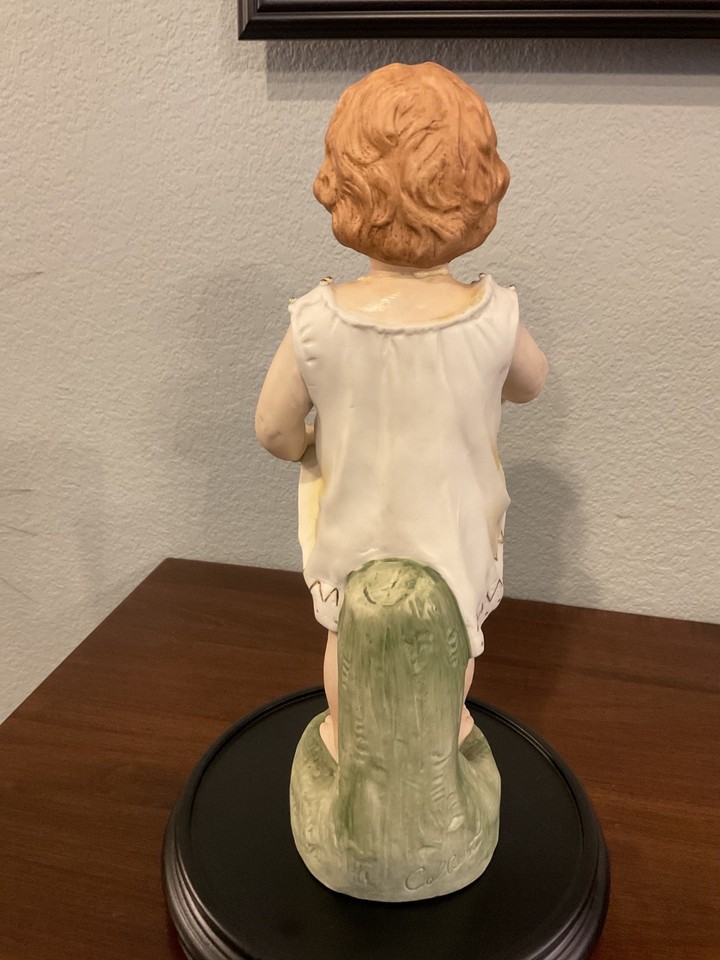 Vintage 12" French Bisque Porcelain Figurine Signed Colbert Girl ...