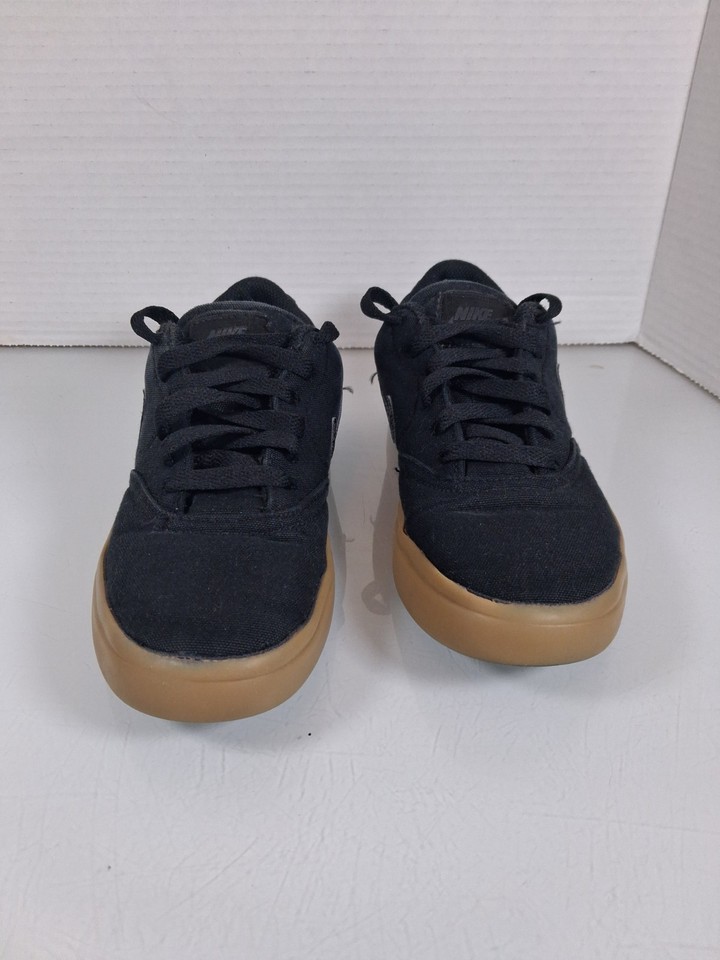 Nike SB CHECK Canvas GS Black Gum SkateBoarding Youth Shoe Size 4.5 ...
