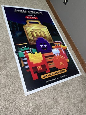 Minecraft Happy Meal 4FT Poster Set + 3FT Drive-thru sign -McDonald’s ...