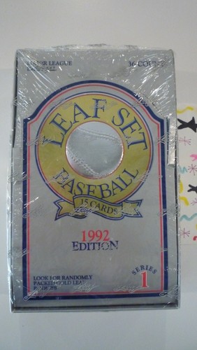 1992 LEAF SET BASEBALL CARDS-SERIES 1- NEW FACTORY 36 CT. BOX | eBay