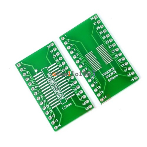 10PCS SOP28 SSOP28 TSSOP28 to DIP28 Adapter Converter PCB Board 0.65/1 ...