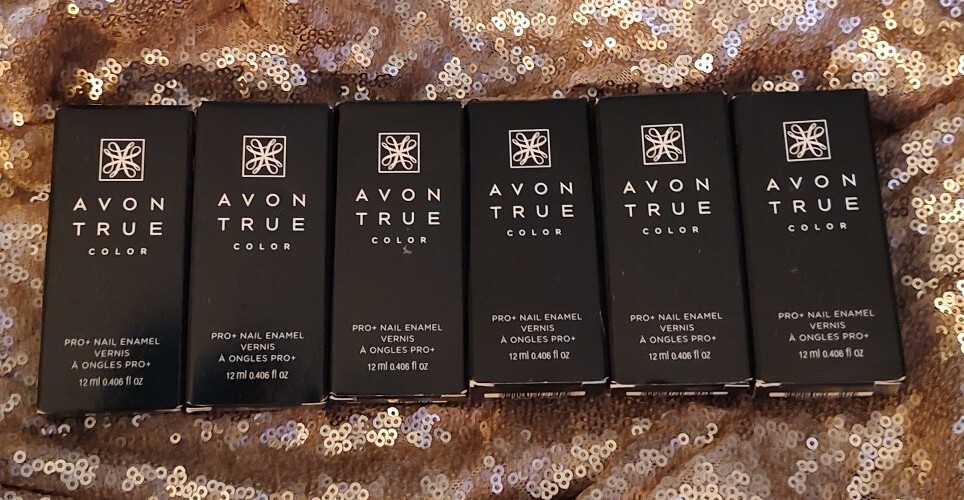 Lot of 6 Avon True Color Pro Nail Enamel Polish "Cherry Jubilee" 12 mL ...
