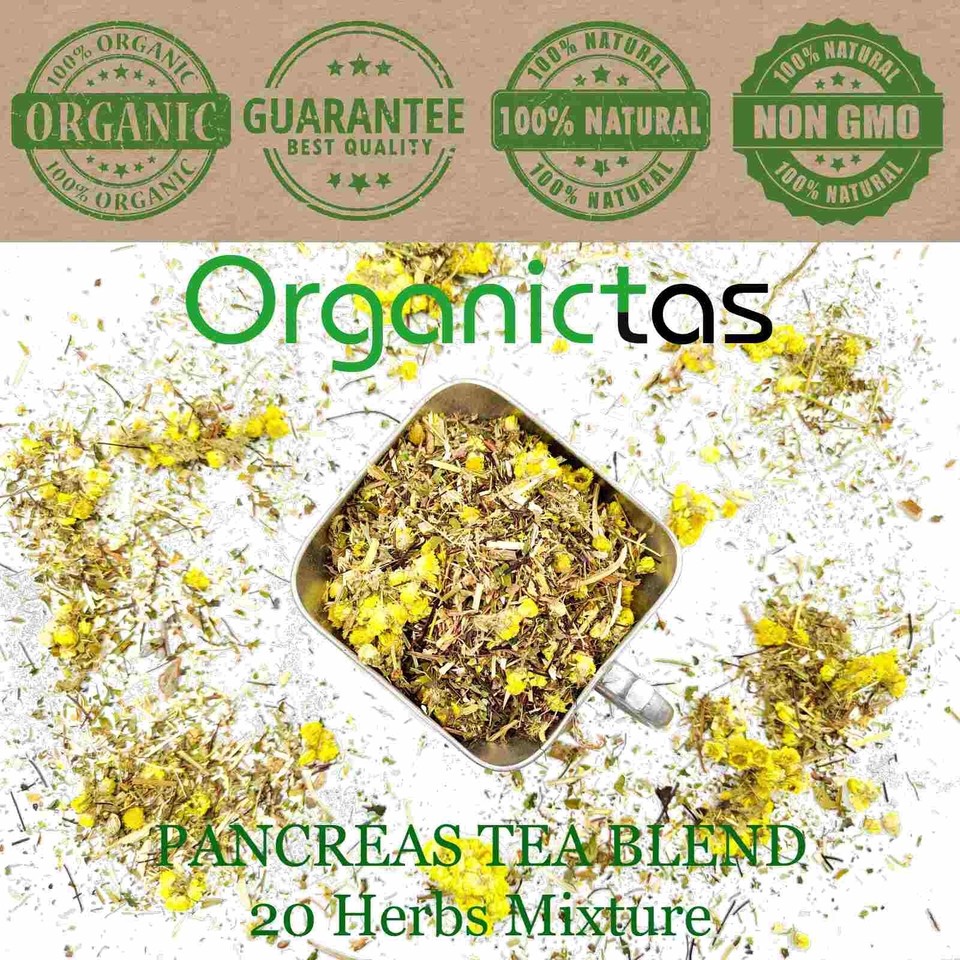 PANCREAS TEA Natural 20 Herbs Organic Herbal Pancreatic Support Care ...