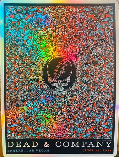 DEAD AND COMPANY SPHERE STICKER/NOT POSTER JUNE 15 2024 FOIL | eBay