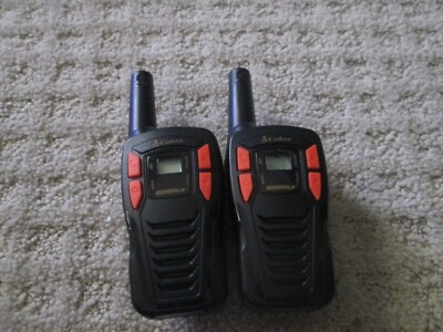 2 Cobra Micro Talk Walkie Talkie Two-way Radio Black / Orange Set | eBay