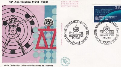 France 1988 FDC Declaration Universal HUMAN RIGHTS Mens yt | eBay Australia