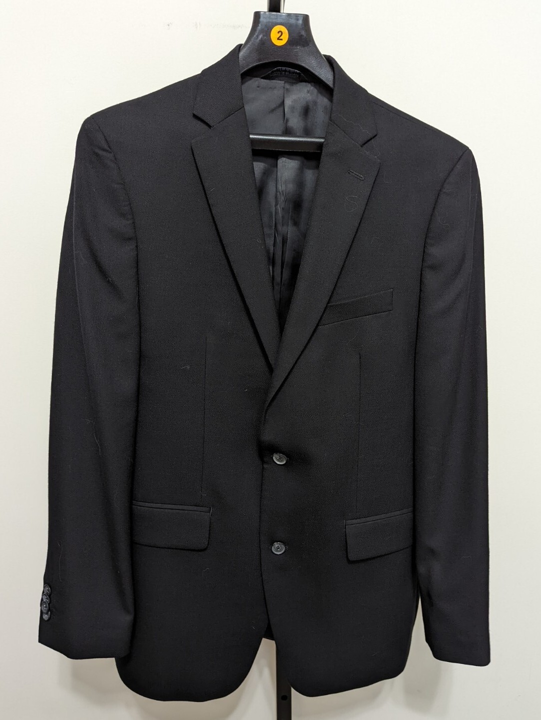 Marc Anthony Men's Suit Jacket Blazer Sport Coat Black Size 40R Wool ...