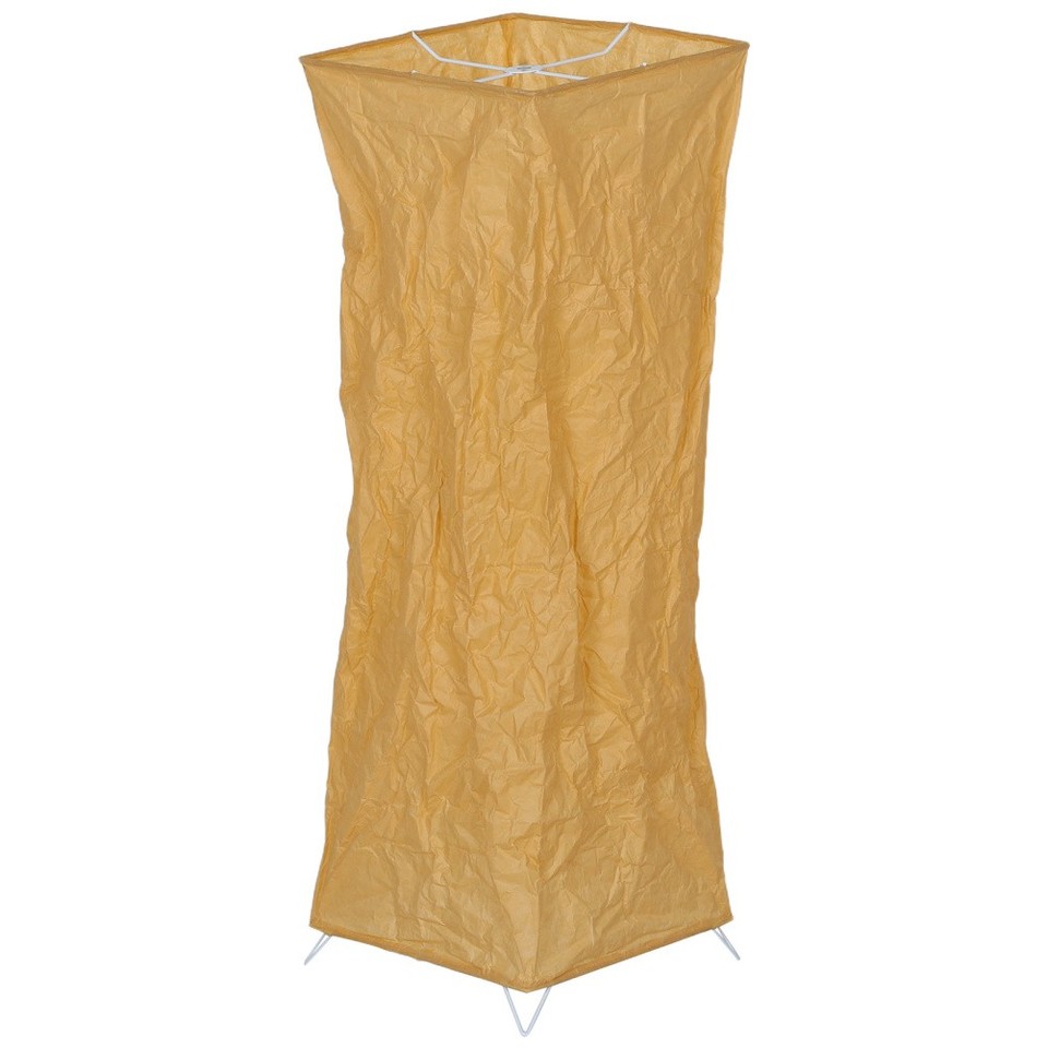 Paper Floor Lamp Shade - Square Pleated Foldable Paper Floor Lamp Shade ...