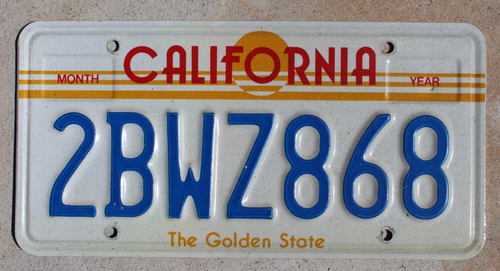 California The Golden State License Plate | eBay
