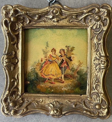 Vintage Gold Gilt Baroque Wood Hanging Frame 4 X 4 W/ Deep Inset | eBay