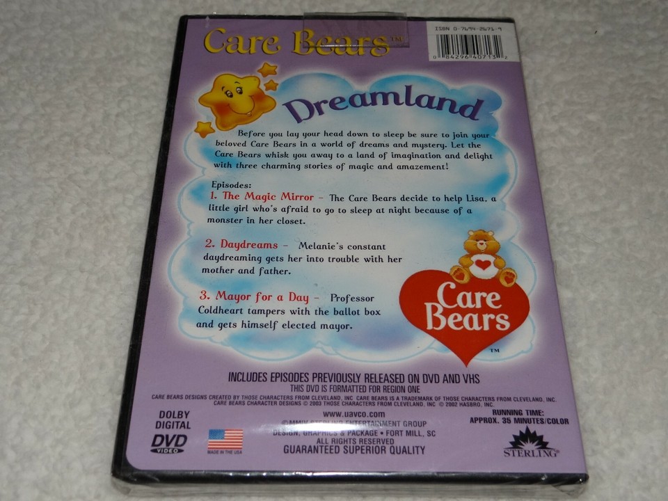 CARE BEARS Dreamland (Rare OOP DVD, 2005) NEW/SEALED Animated Kids Show Cartoon 84296407132| eBay