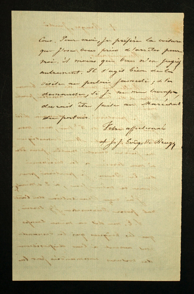 Letter Handwriting Courrier Manuscript Of Jean-Joseph Faict , Bishop of ...