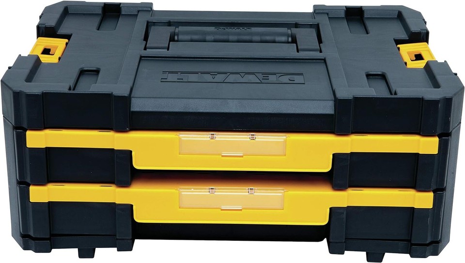 DEWALT TSTAK Tool Storage Organizer with Double Drawers, Holds Up to 16 ...