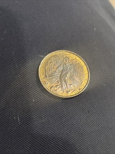 VINTAGE RELIGIOUS GOLD ANGEL COIN DOUBLE SIDED | eBay