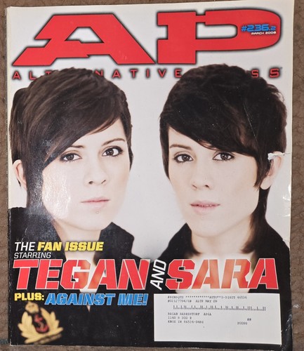 Alternative Press AP Magazine March 2008 236.2 Tegan and Sara Quin ...