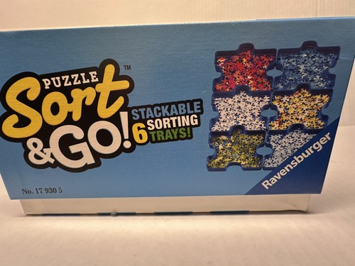 Sort and Go Jigsaw Puzzle Accessory 6 Stackable Plastic Sorting Trays ...