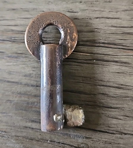 Vintage Hollow Barrel Padlock Key | eBay