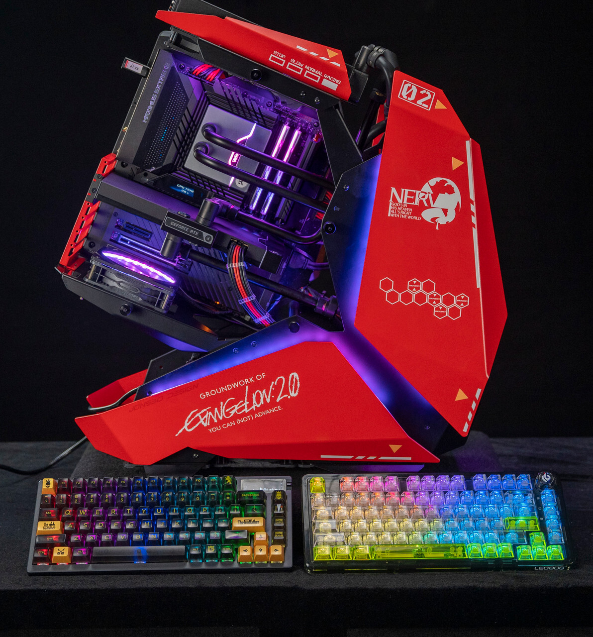 Evangelion EVA-02 Asuka Langley Sohryu Themed PC Case Jonsbo MOD 5 | eBay