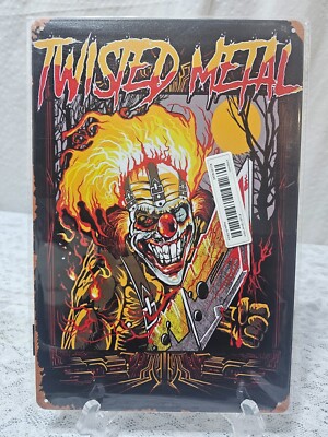 Twisted Metal Tin Sign Wall Art Display Picture 8×12 | eBay