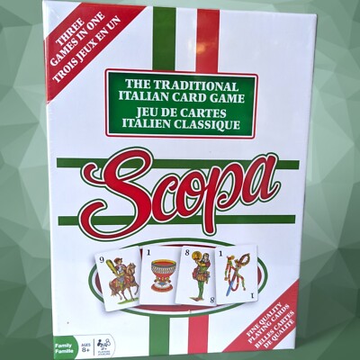 SCOPA The Traditional Italian Card Game Outset Media Three Games | eBay