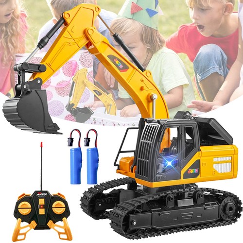 Remote Control Digger Toy Digger Remote Control Excavator Kids Toys RC ...