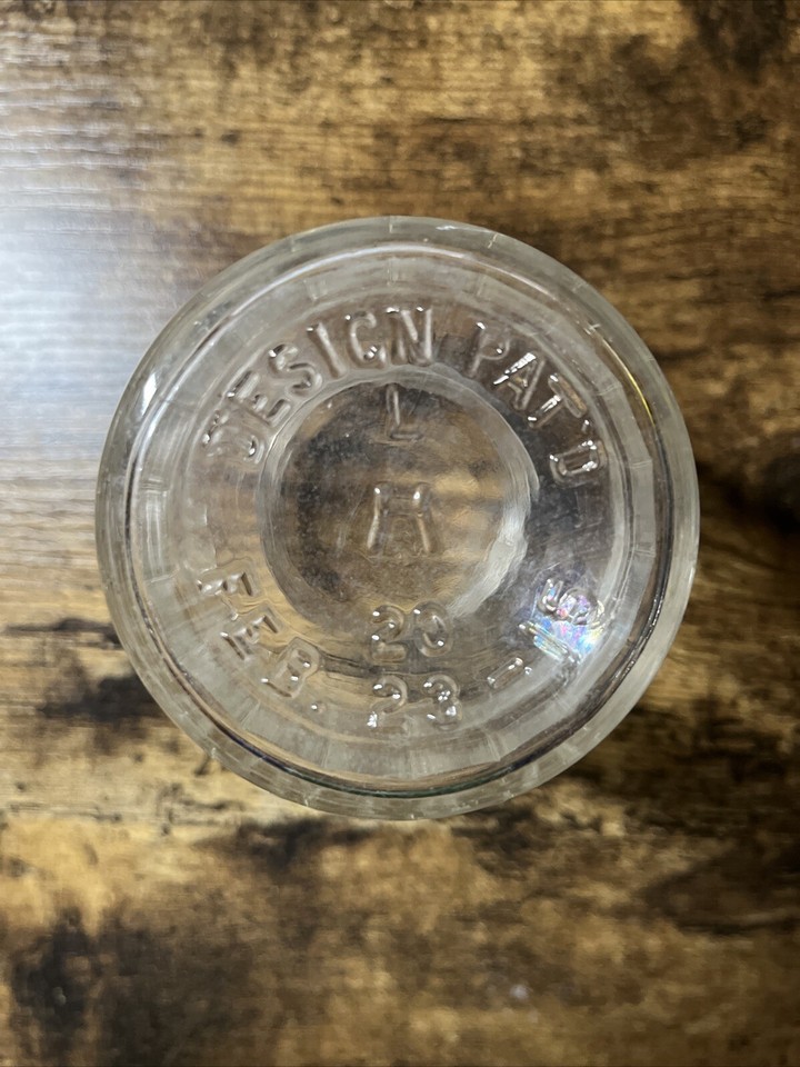 1915 ANTIQUE “IT'S FRENCH'S" Glass Mustard Jar DESIGN PAT'D L FEB. 23 ...