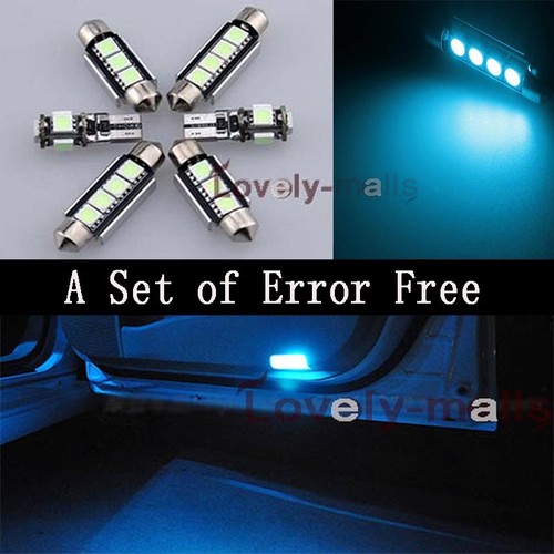 Error Free Ice Blue Led Interior Bulb Light Package Kit For BMW 3 ...