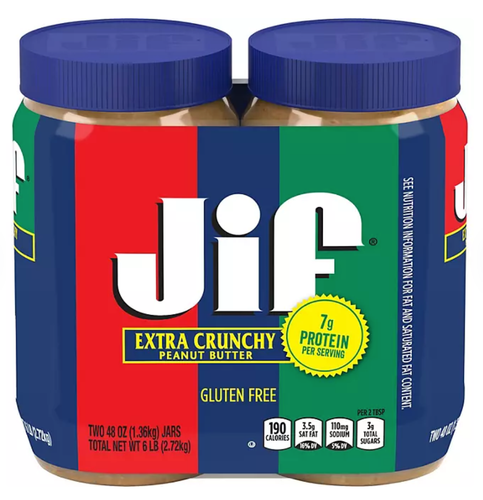 Jif Extra Crunchy Peanut Butter (48 oz., 2 pk.) Great Price | eBay