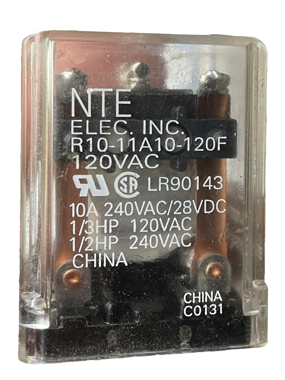 NTE ELECTRONICS R10-11A10-120 General Purpose Relay power 10Amp 120VAC ...