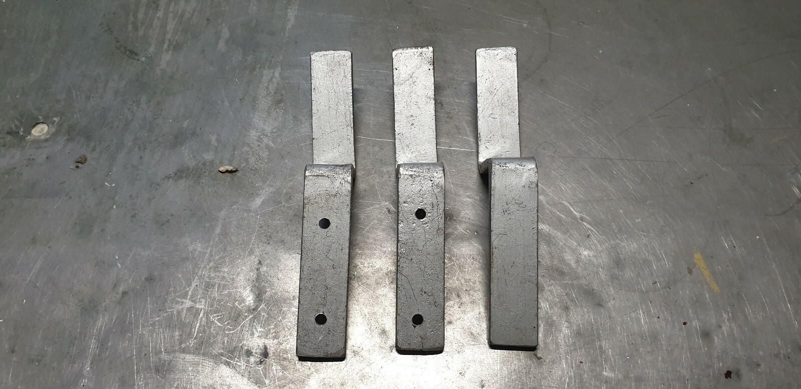 Bent Metal Brackets With 2 Holes X 3 | eBay Australia