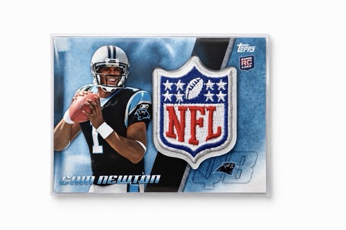 Cam Newton Rookie 2011 Topps NFL Shield Patch Carolina Panthers ROY/MVP ...