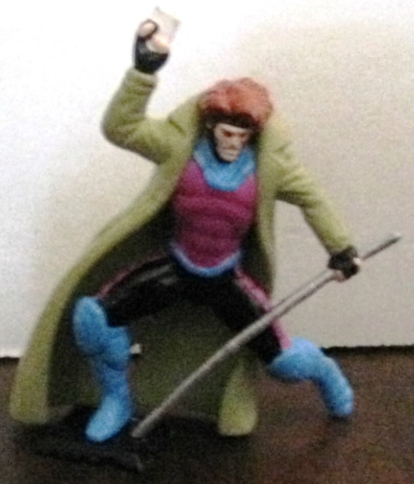 GAMBIT PVC FIGURE (1995) NEAR MINT, UNCANNY X-MEN, COMIC IMAGES, MARVEL ...
