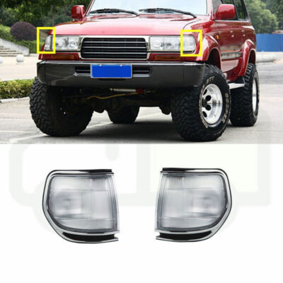 For Land Cruiser LC80 FJ80 FZJ80 LH&RH Corner Signal Side Marker Light ...