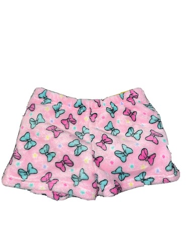 NEW Girls Minnie Mouse Bow Pink Fuzzy Shorts Size 8 | eBay