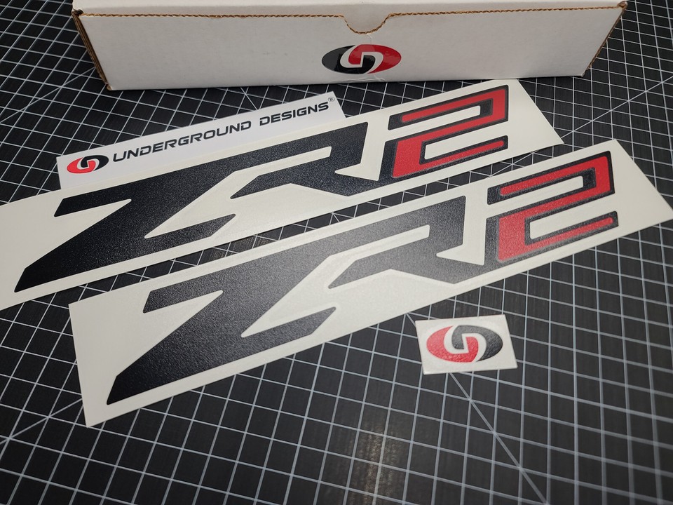 ZR2 Decals (2pk) Custom Off Road Truck Bedside Stickers 15-25 Silverado ...